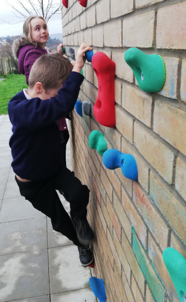 Our new Traversing Wall - Haytor View Primary School & Nursery